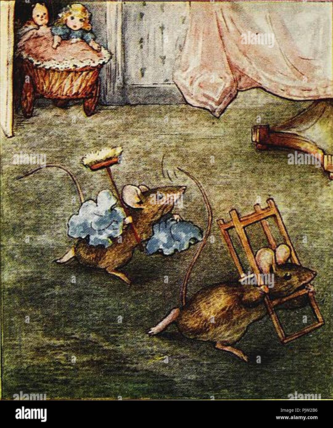 Beatrix Potter - The Tale of Two Bad Mice - Illustration 19 Stock Photo ...