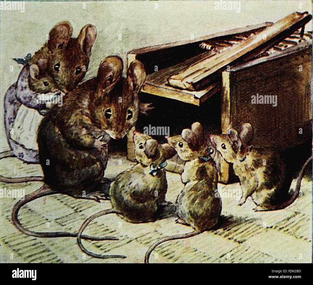 Beatrix Potter - The Tale of Two Bad Mice - Illustration 24 Stock Photo ...
