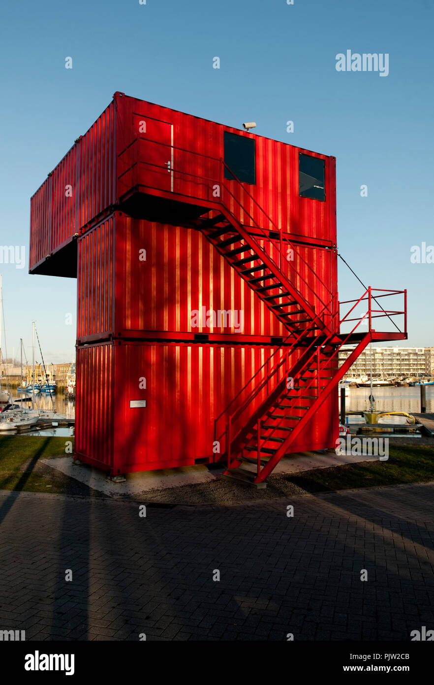 Luc Deleu's installation "Orbino en Orban Space Project" in Zeebrugge ...