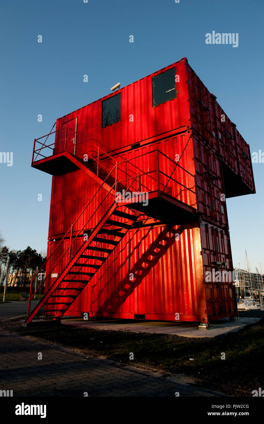 Luc Deleu's installation "Orbino en Orban Space Project" in Zeebrugge ...