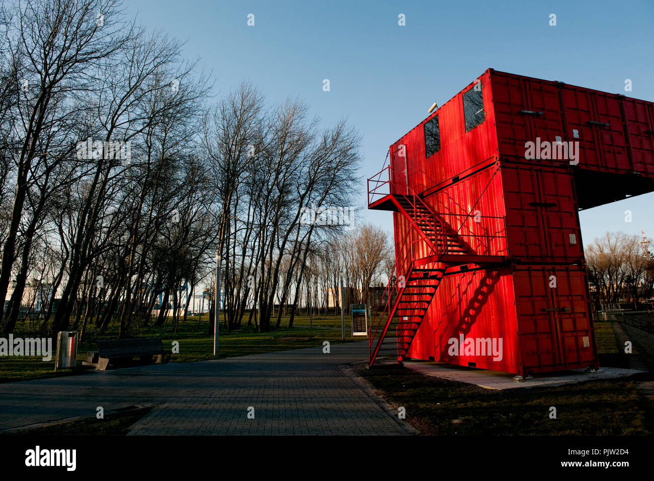 Luc Deleu's installation "Orbino en Orban Space Project" in Zeebrugge ...