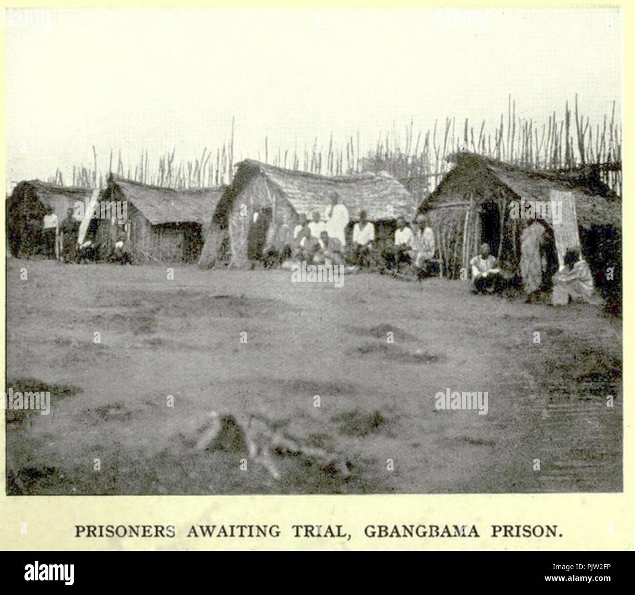 BEATTY(1915) Fig13 Gbangbama Prison Prisoners awaiting Trial Stock ...