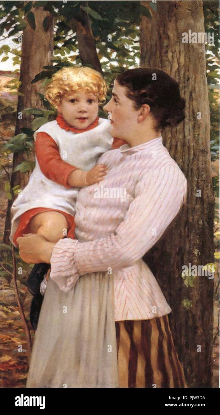 Beckwith James Carroll Mother and Child Stock Photo - Alamy