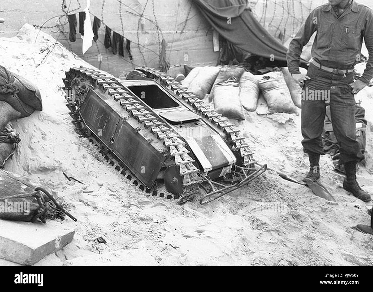 Beetle Tank Normandy31 Stock Photo - Alamy