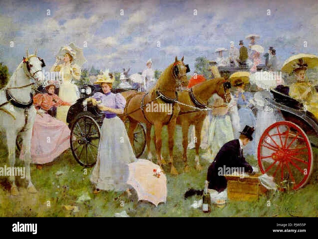 The Races At Longchamp Edouard Manet