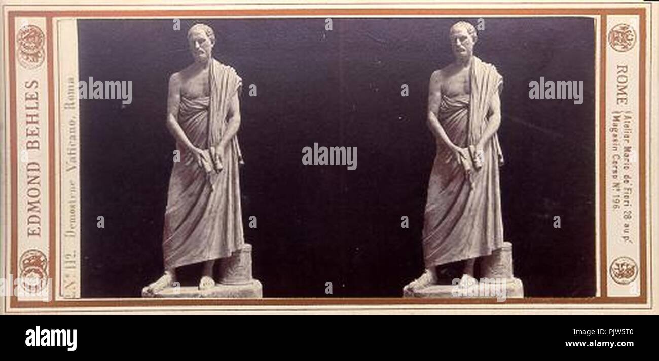 Behles Edmund (1841-1924) - n. 112 - Demostene Vaticano Roma Stock ...