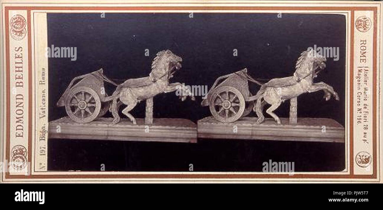 Behles Edmund (1841-1924) - n. 197 - Biga. Vaticano. Roma Stock Photo ...