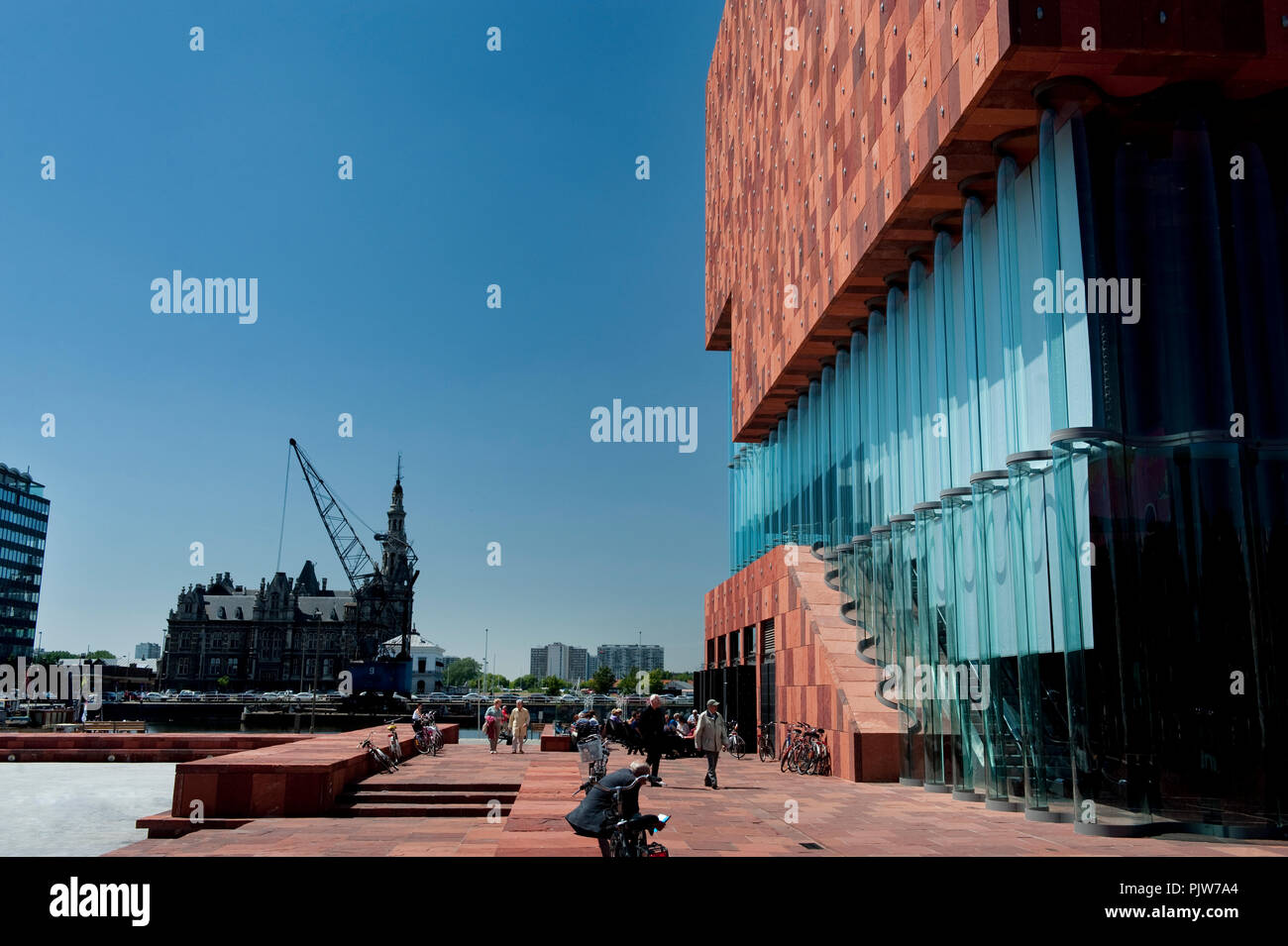 The MAS, Museum Aan de Stroom, in Antwerp (Belgium, 25/05/2011 Stock ...