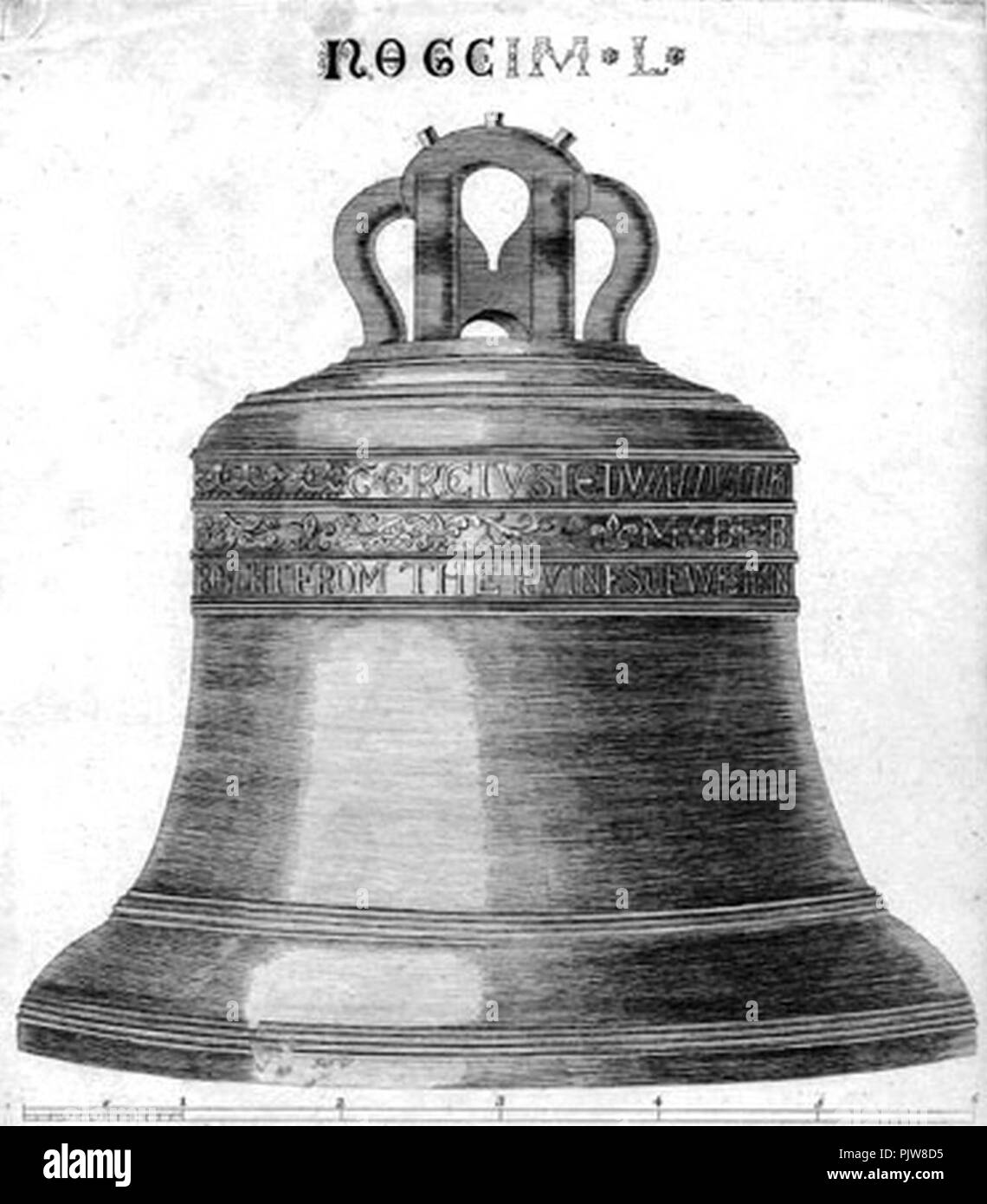 Bell great tom of westminster Stock Photo - Alamy