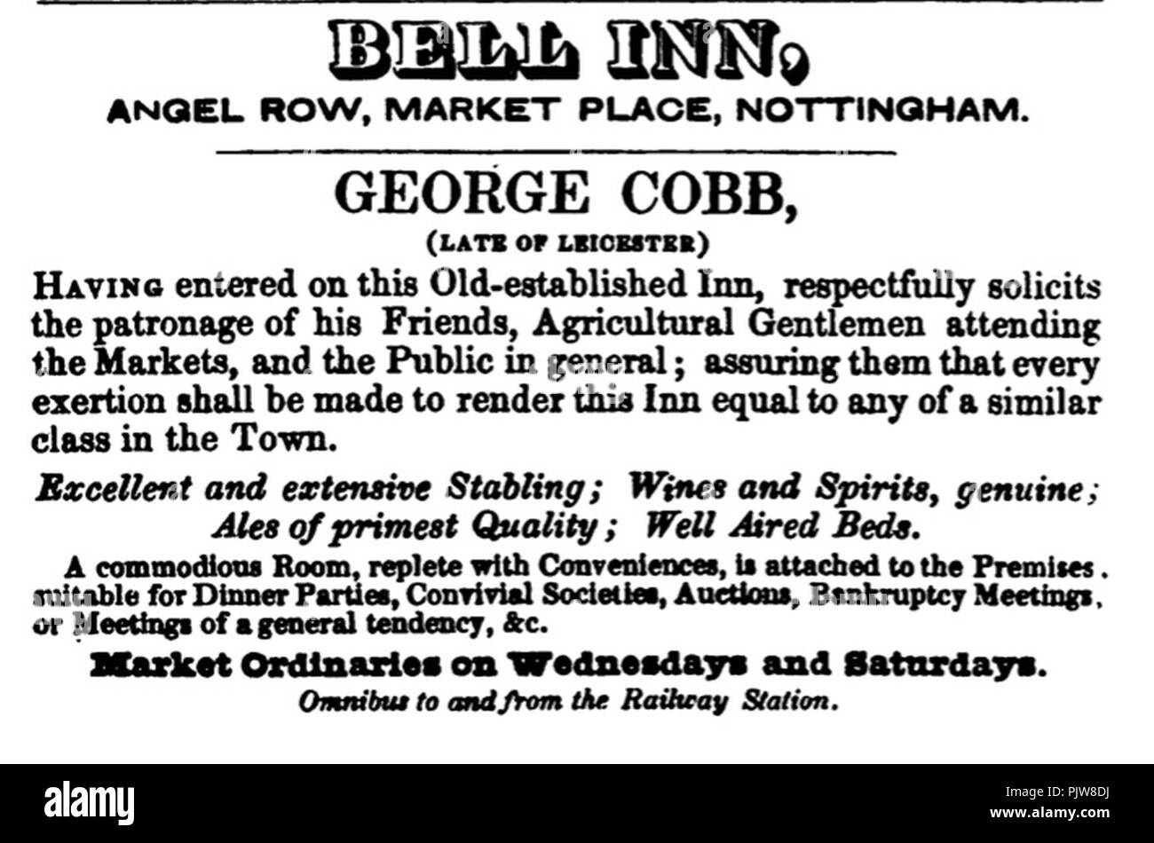 The bell inn nottingham hi-res stock photography and images - Alamy