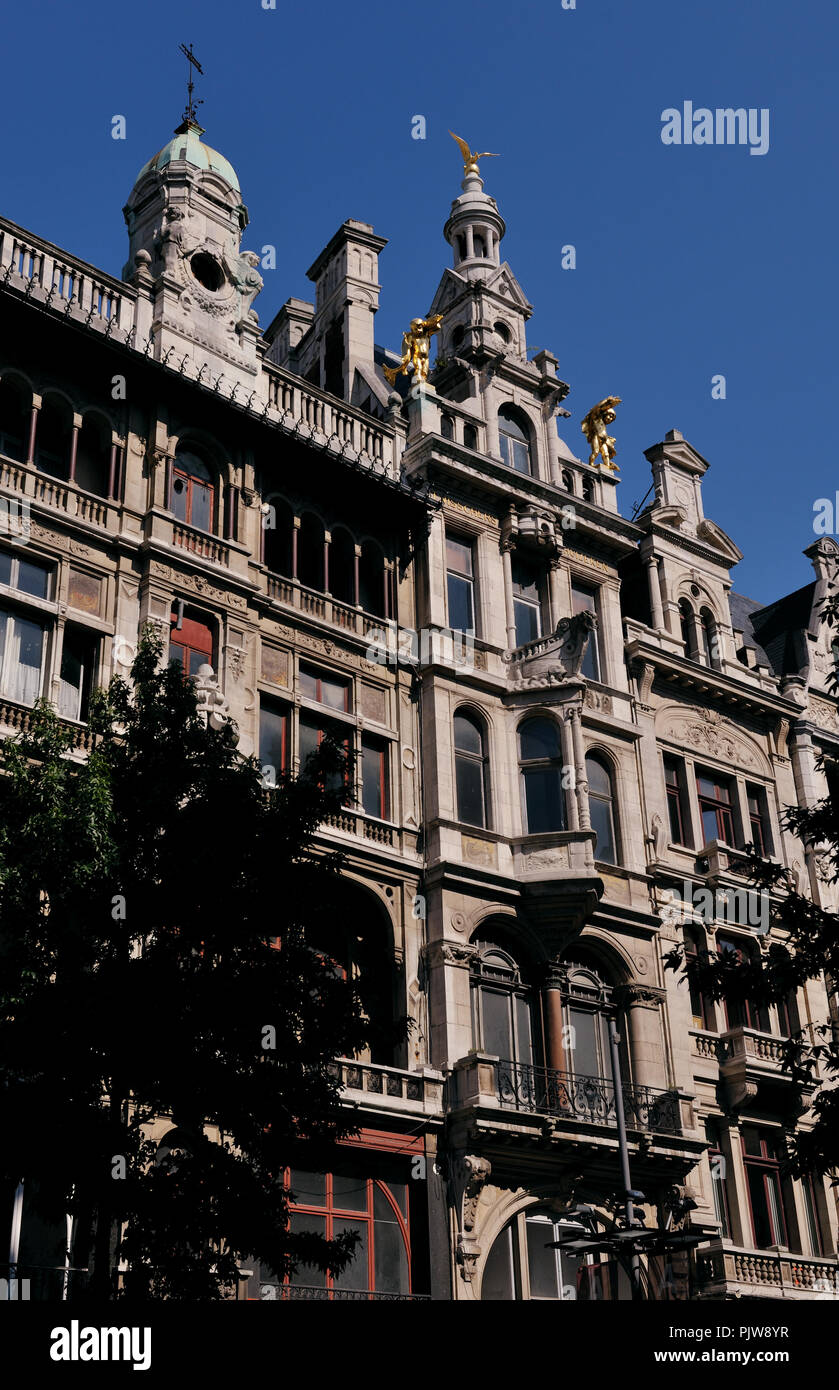 Impressions of the architectural facades along the Meir shopping street ...