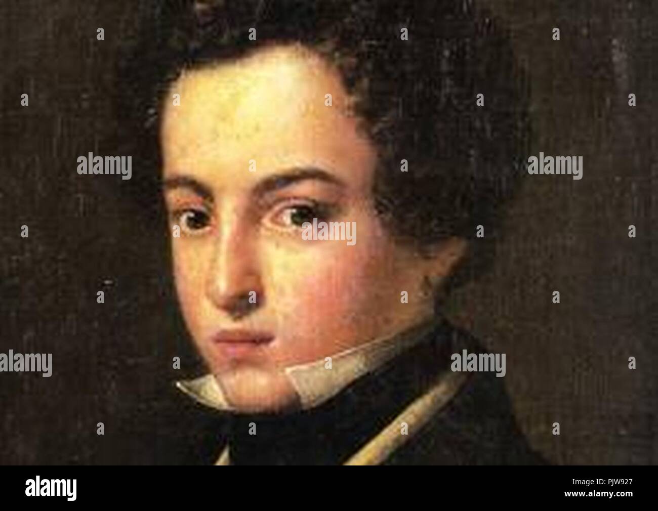 Bellini portrait by Frederick Maldarelli at a very young age Stock ...