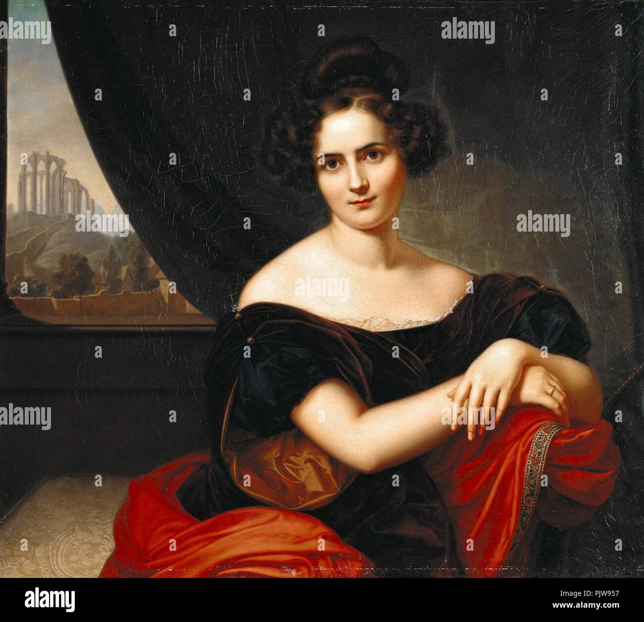 Carl Joseph Begas - Bildnis Frau Gedicke (1830 Stock Photo - Alamy