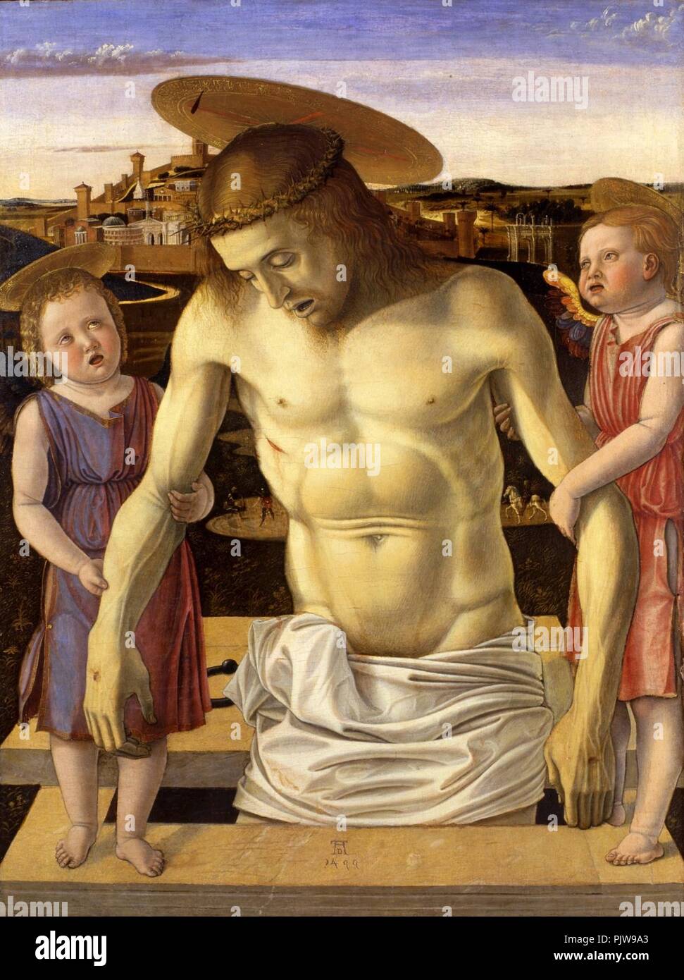 Giovanni bellini, pietà del museo correr 01 Stock Photo - Alamy