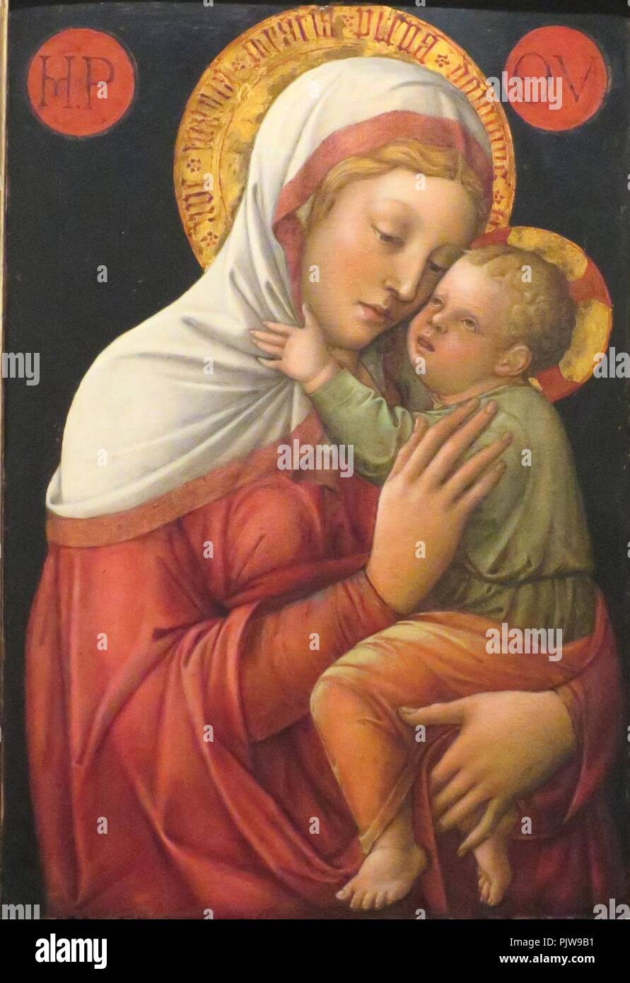 Jacopo bellini, madonna col bambino, los angeles Stock Photo - Alamy