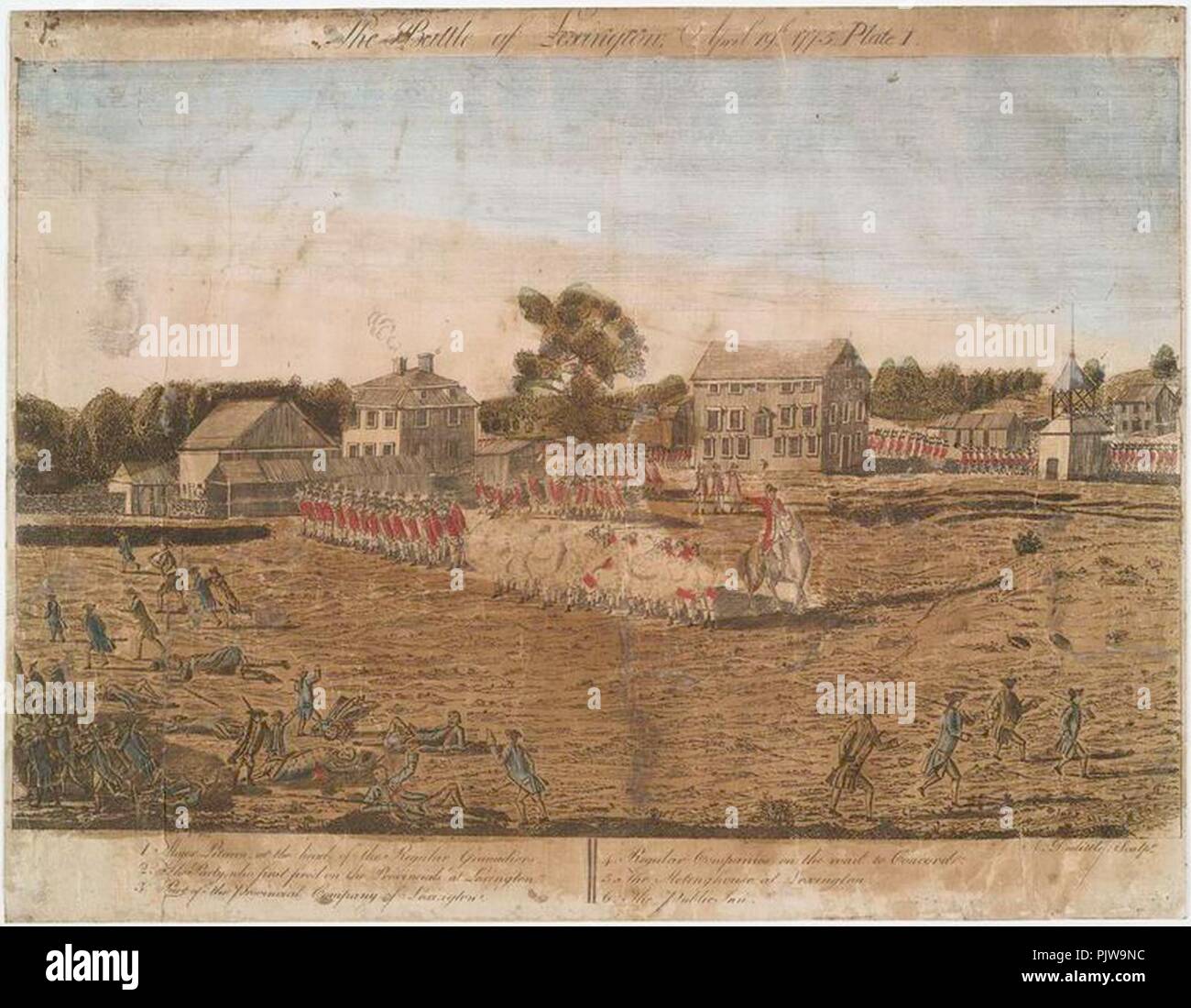Battle of Lexington Stock Photo - Alamy