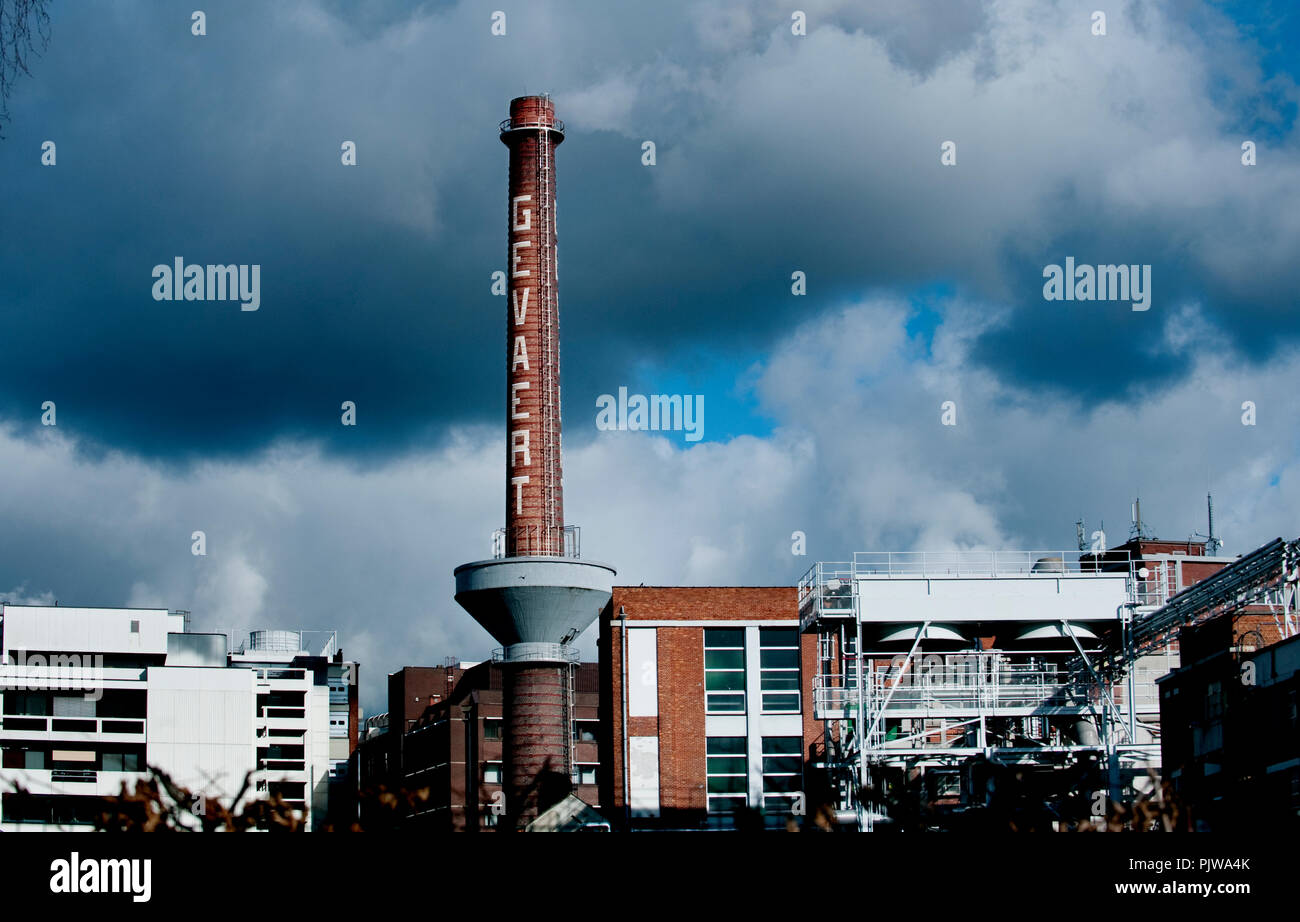 The Agfa-Gevaert headquarters and factory in Mortsel, Antwerp (Belgium ...