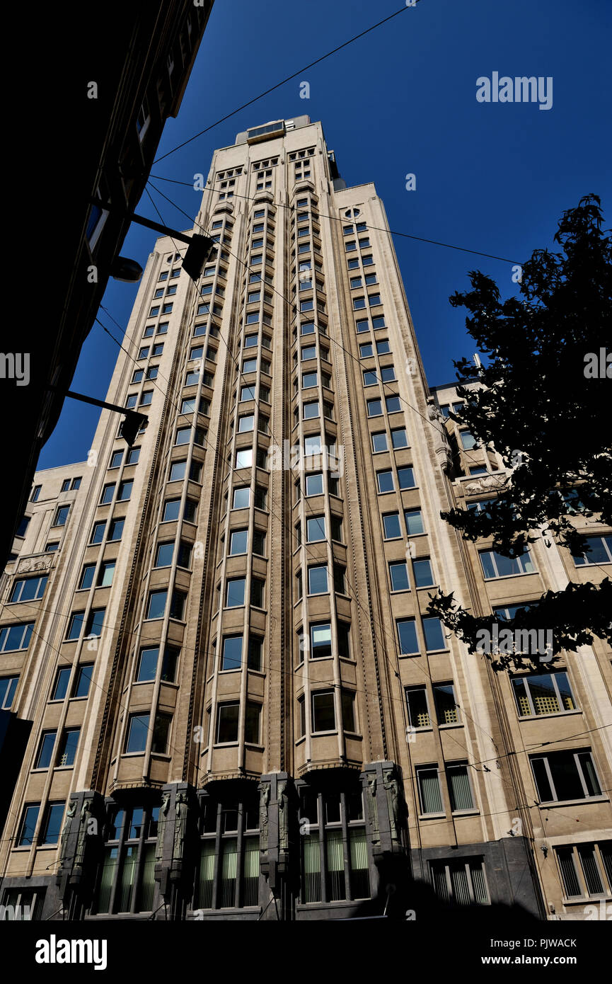 the KBC Boerentoren in Antwerp, Europe's first highrise building (09/09 ...