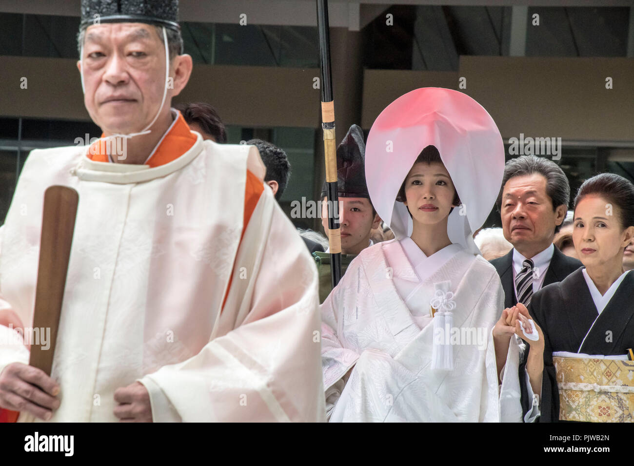Wedding at Meiji Jingu Shrine in Tokyo Japan Stock Photo - Alamy