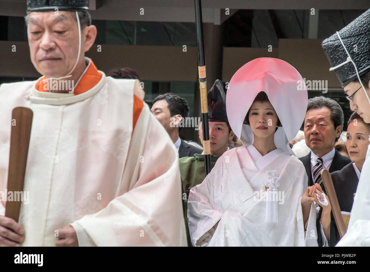 Wedding at Meiji Jingu Shrine in Tokyo Japan Stock Photo - Alamy