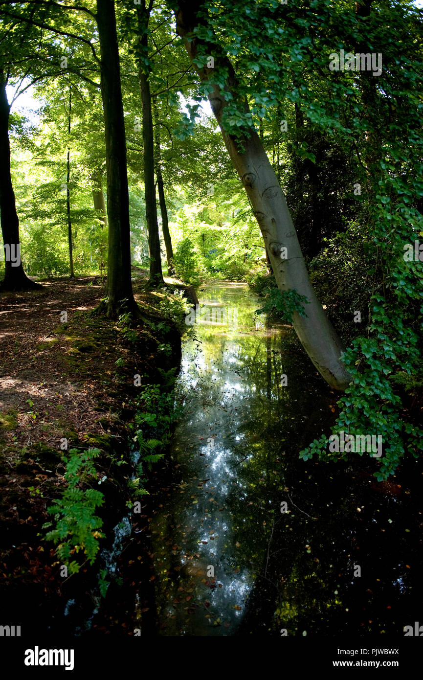 The Hof Ter Saksen castle and domain in Beveren (Belgium, 14/09/2008 ...