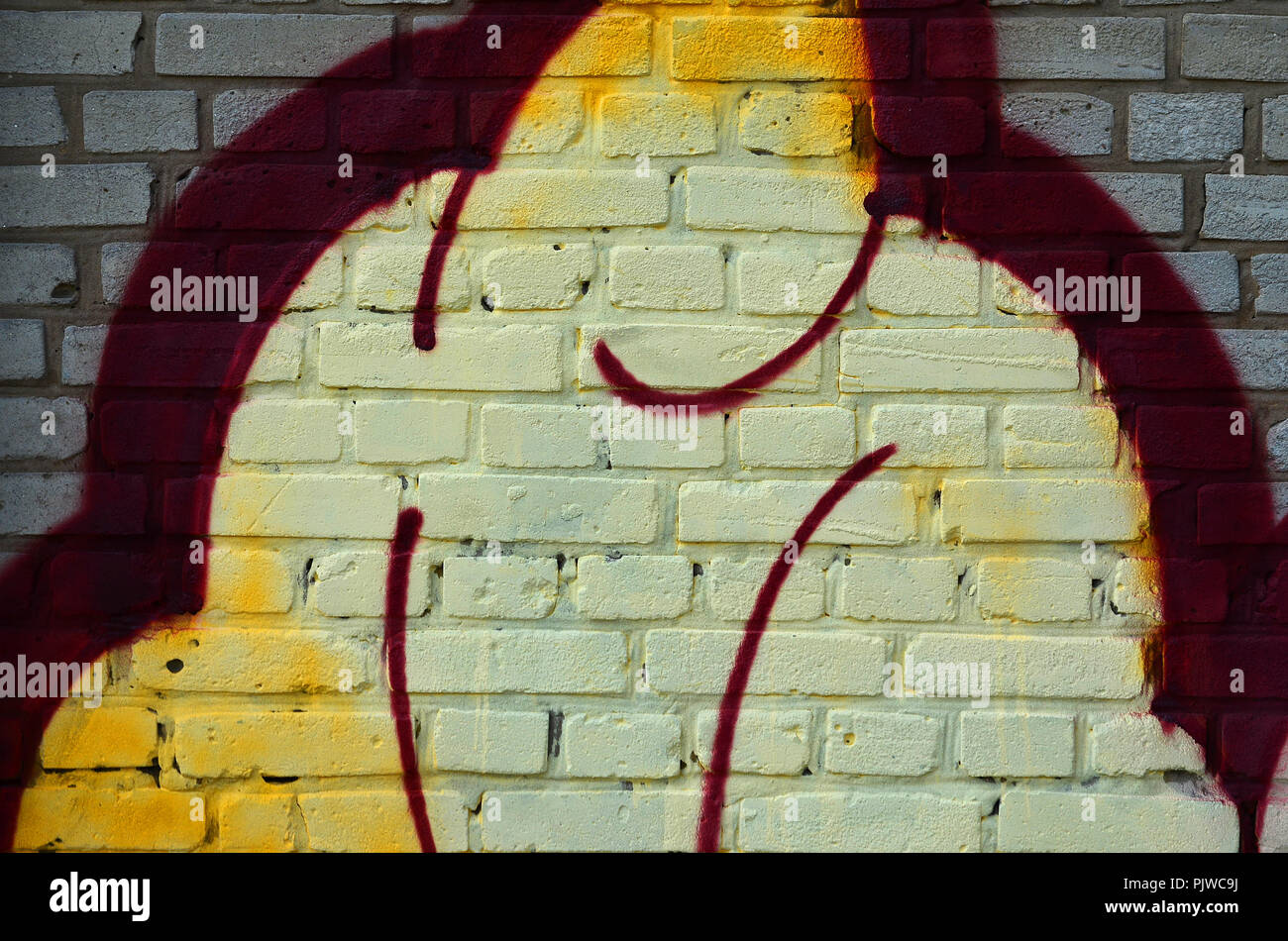 Close up view of graffiti drawing details. Background image on the ...