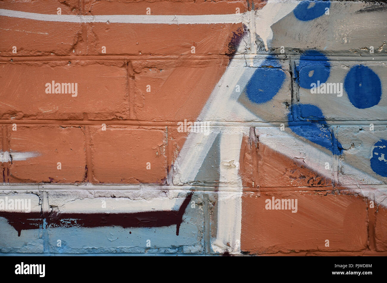 Close up view of graffiti drawing details. Background image on the ...