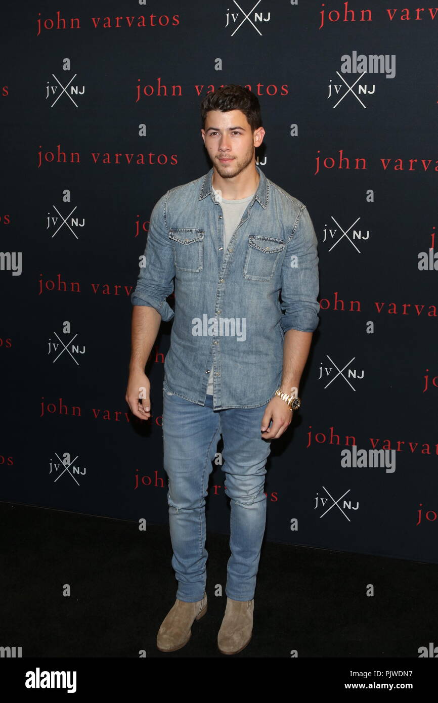 Nick Jonas joins designer John Varvatos to celebrate the launch of ...