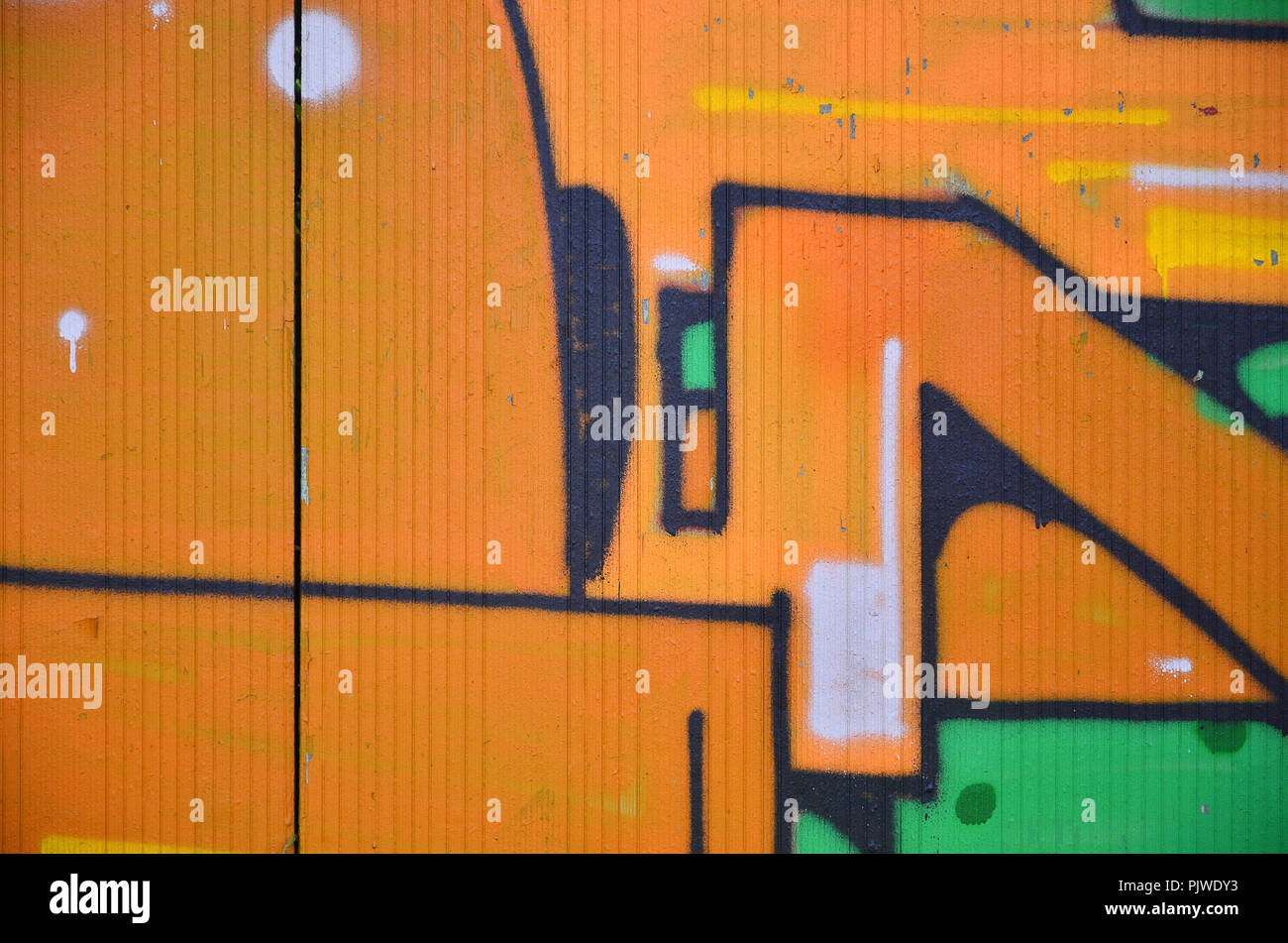 Close up view of graffiti drawing details. Background image on the ...