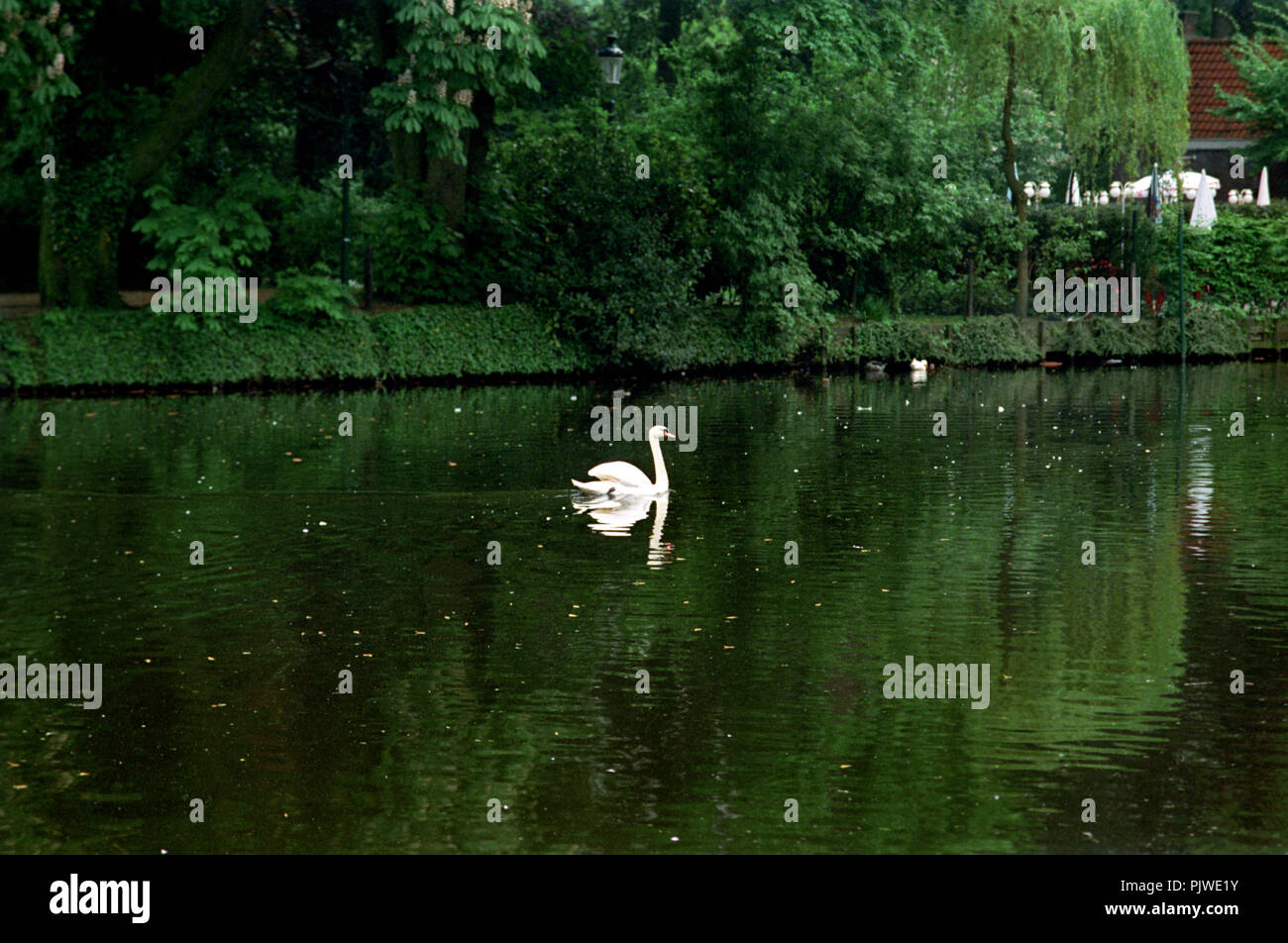 Impressions of the Reie river in Bruges (Belgium, 05/2003 Stock Photo ...