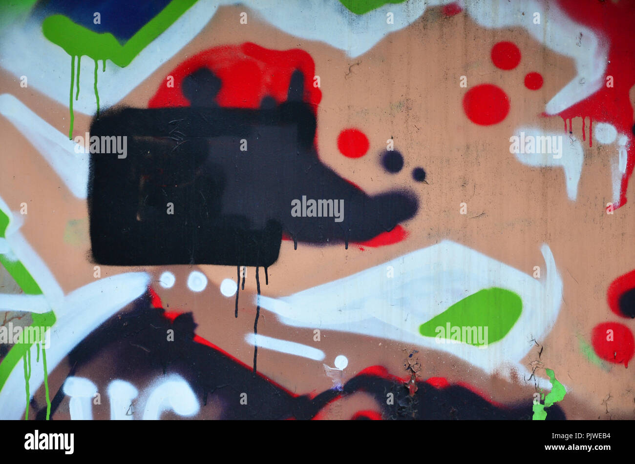 Background image with elements of graffiti pattern. Street art concept ...