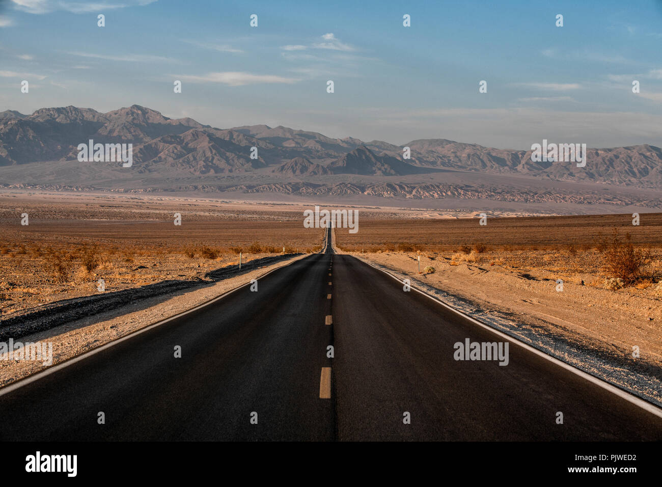 State Route 190 crossing Death Valley National Park in California, USA ...