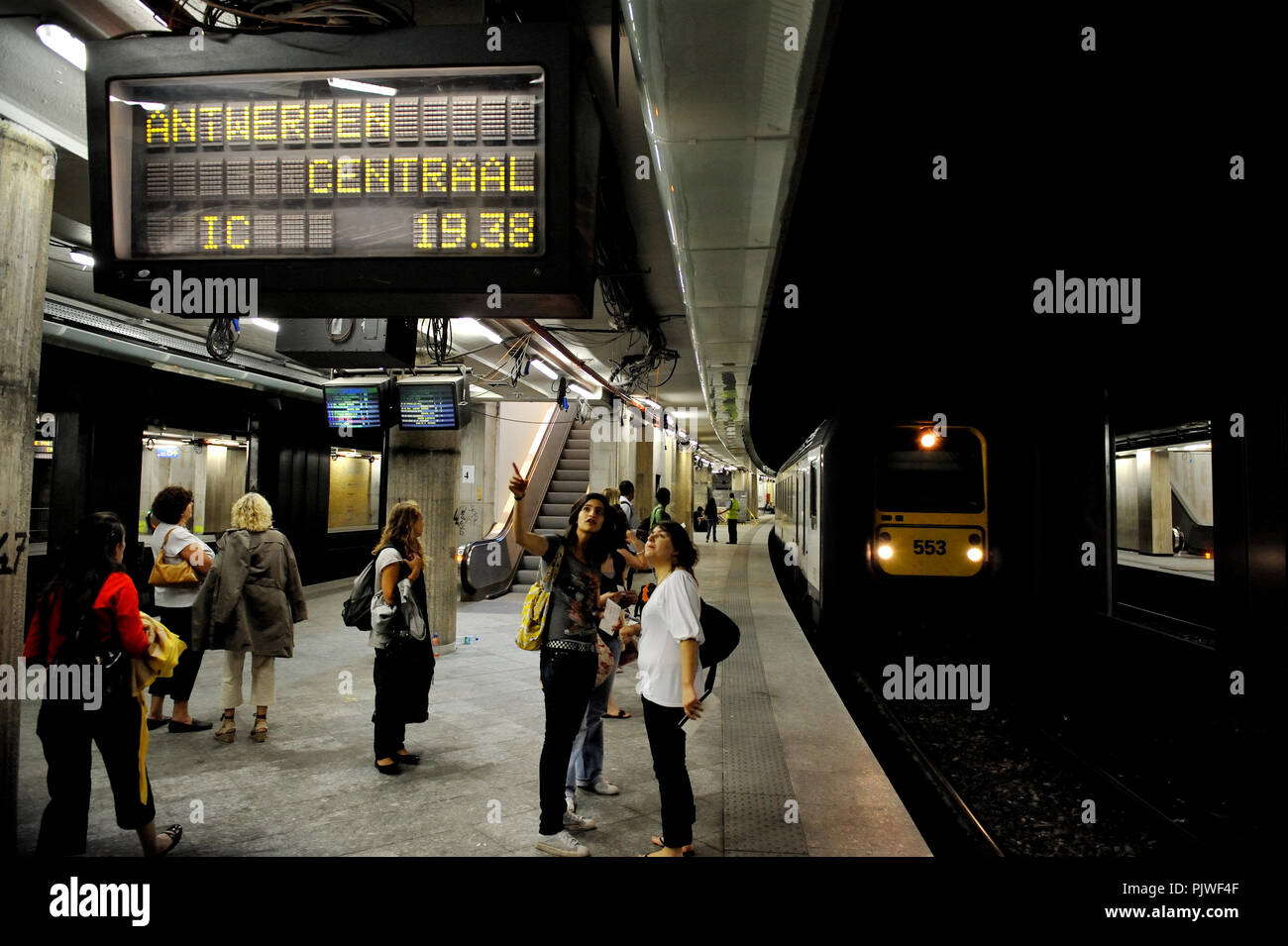 Brussels Central railway station (Belgium, 28/06/2008 Stock Photo - Alamy
