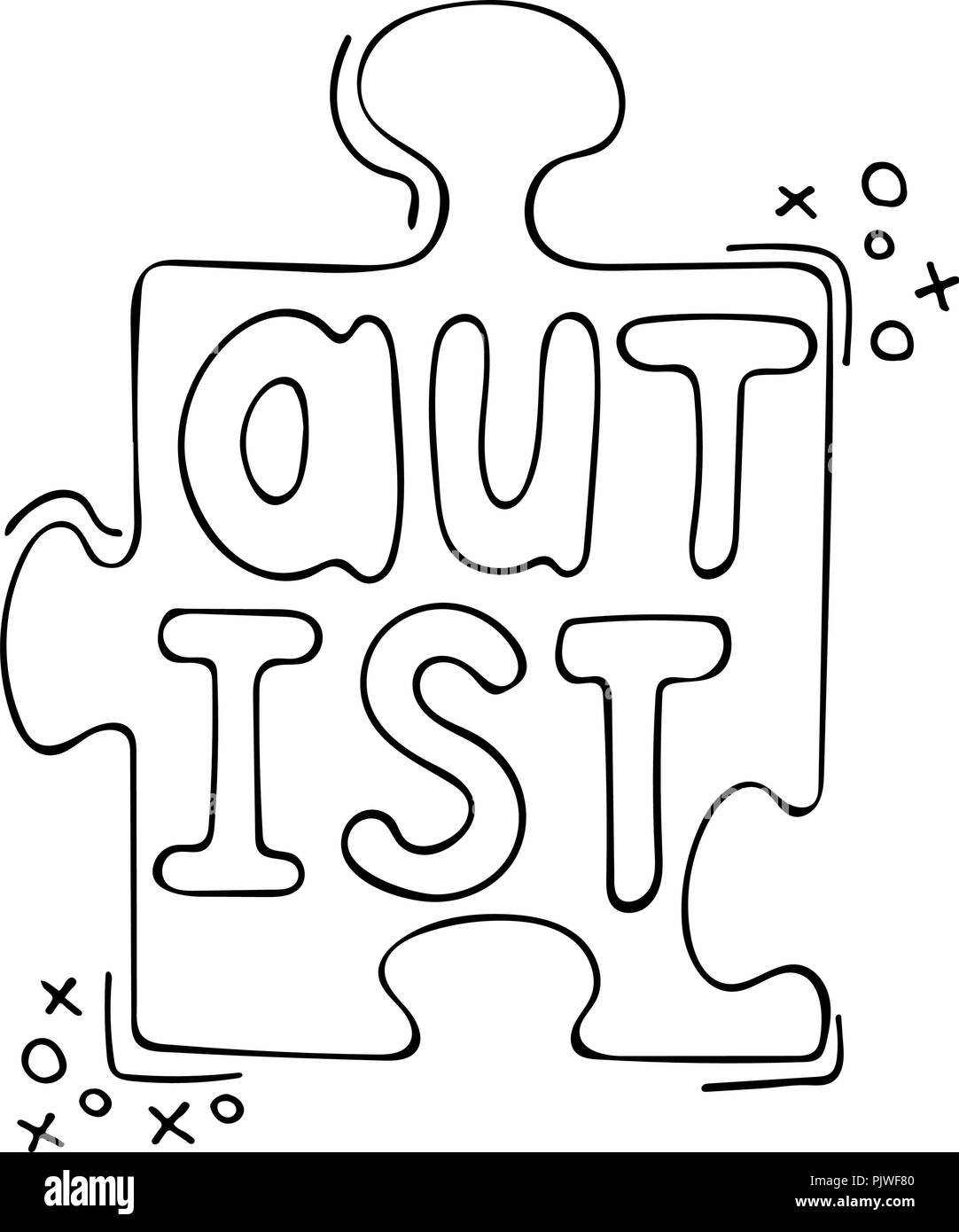 Autism awareness Black and White Stock Photos & Images - Alamy