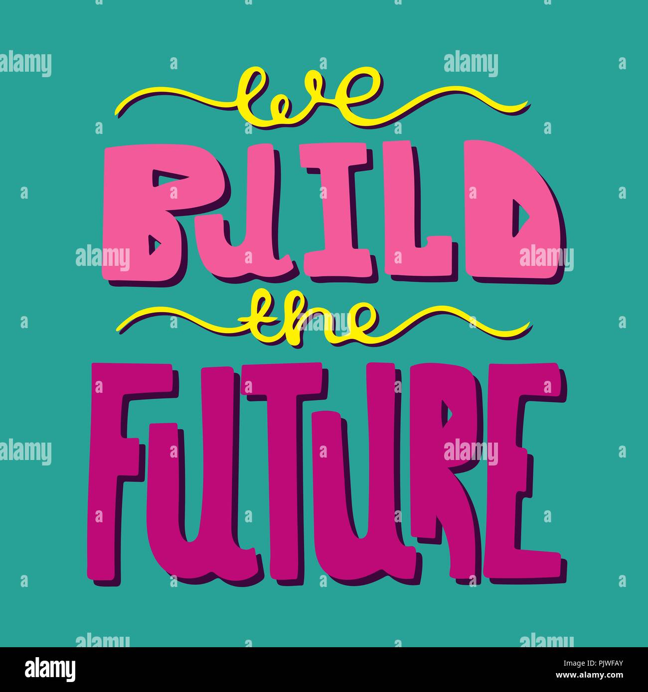 Building the future today Stock Vector Images - Alamy