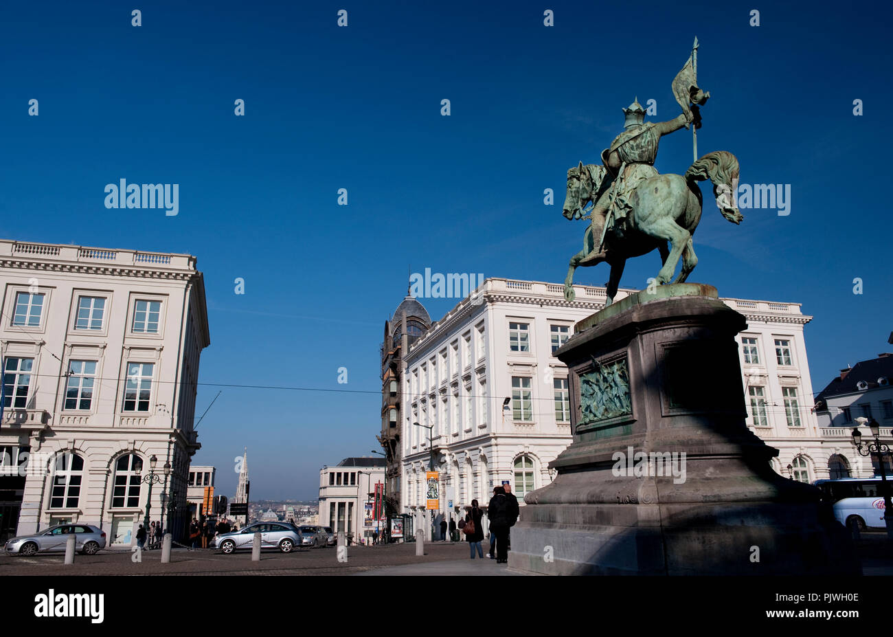 Brussels godfrey bouillon place hi-res stock photography and images - Alamy
