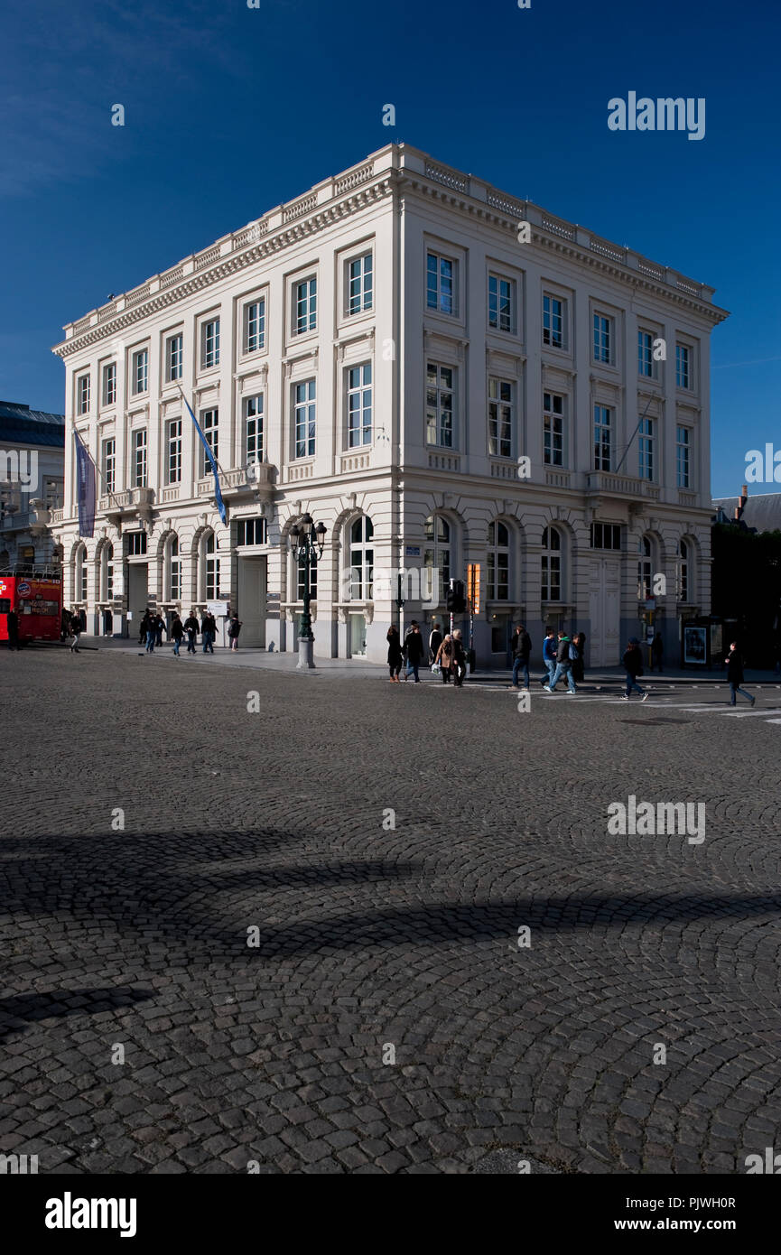 The Musée Magritte Museum on the 18th Century Place Royale in Brussels ...