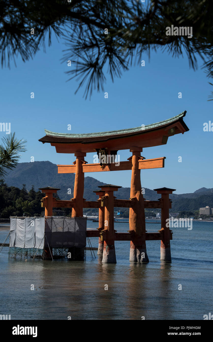 Stock Photo - Miyajima Shrine, Itsukushima Island, Hiroshima, Japan ...