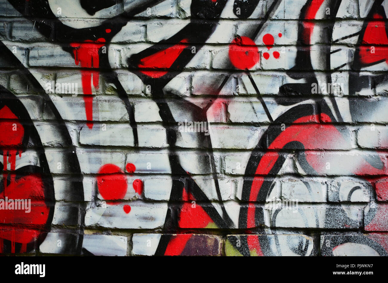 Background image with elements of graffiti pattern. Street art concept ...