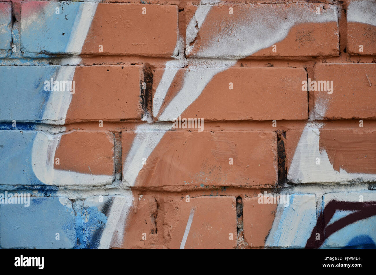 Close up view of graffiti drawing details. Background image on the ...