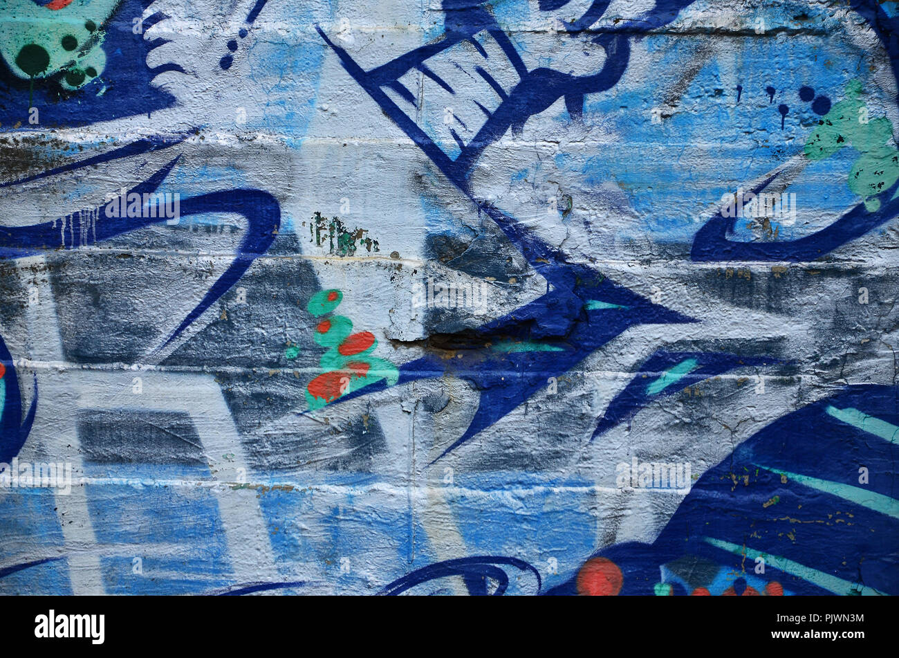 Close up view of graffiti drawing details. Background image on the ...