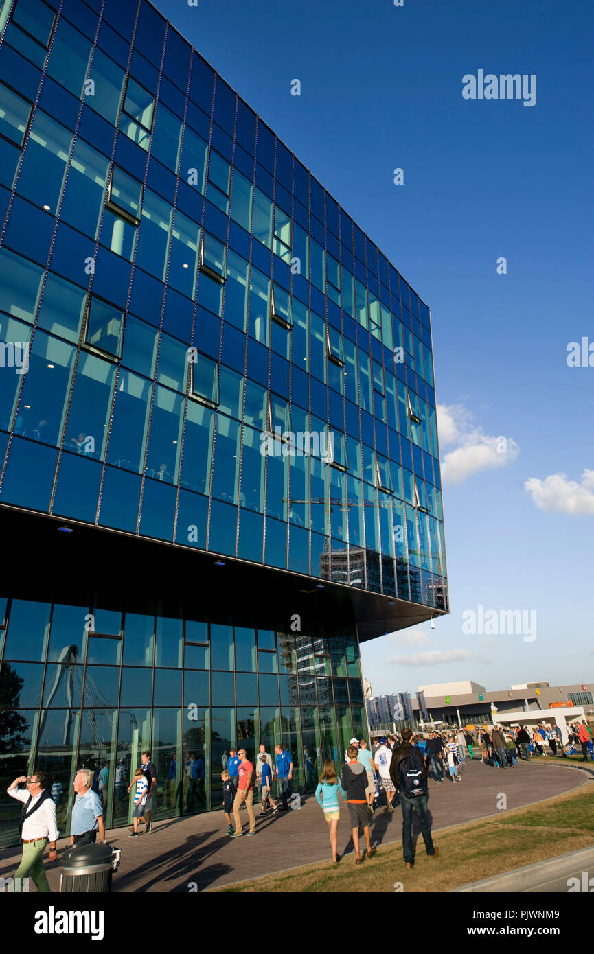 The Ghelamco Arena football stadium from football club KAA Gent in ...
