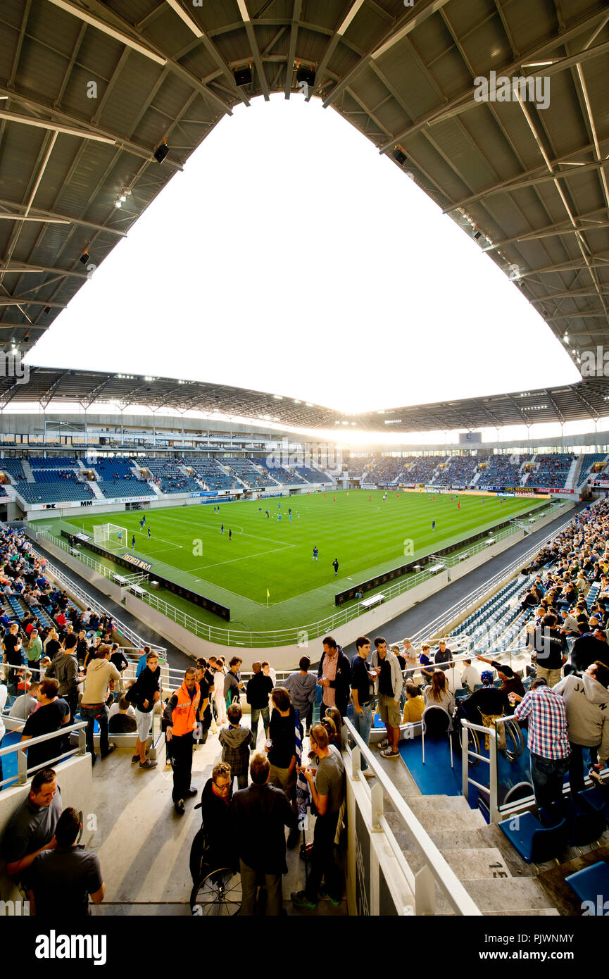 The Ghelamco Arena football stadium from football club KAA Gent in ...