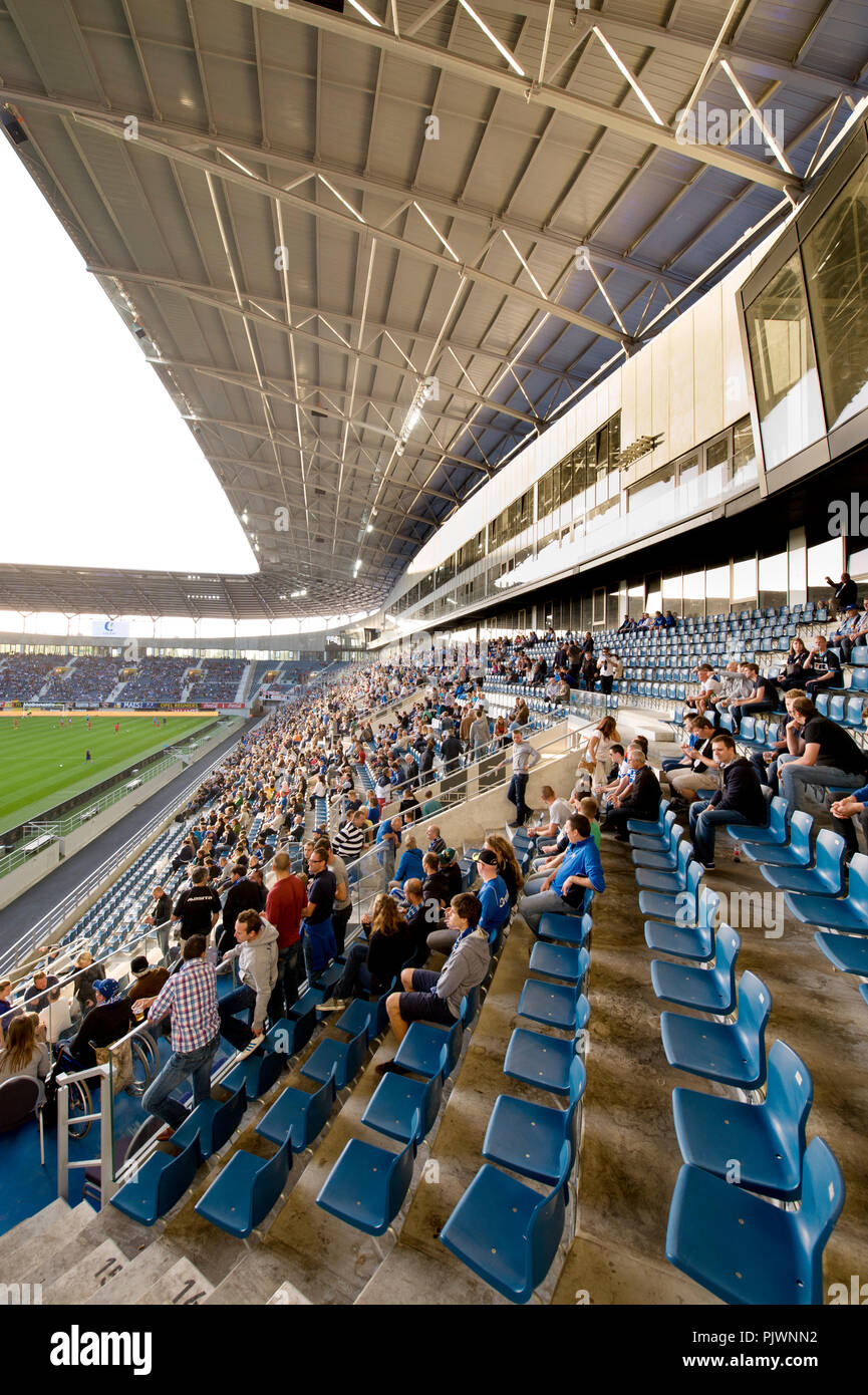 The Ghelamco Arena football stadium from football club KAA Gent in ...