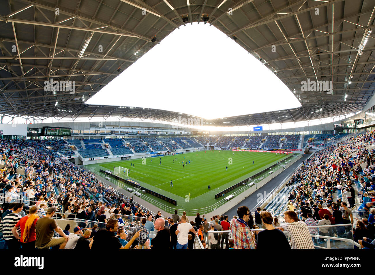 The Ghelamco Arena football stadium from football club KAA Gent in ...