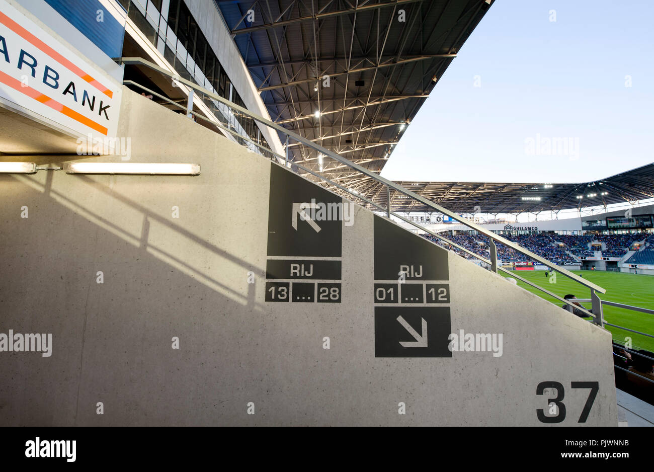 The Ghelamco Arena football stadium from football club KAA Gent in ...