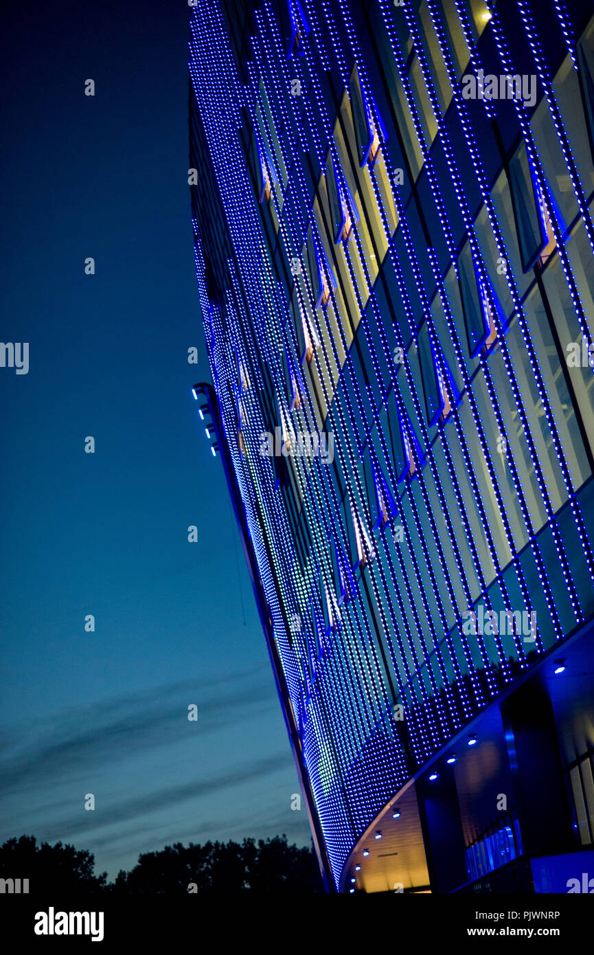 The Ghelamco Arena football stadium from football club KAA Gent in ...