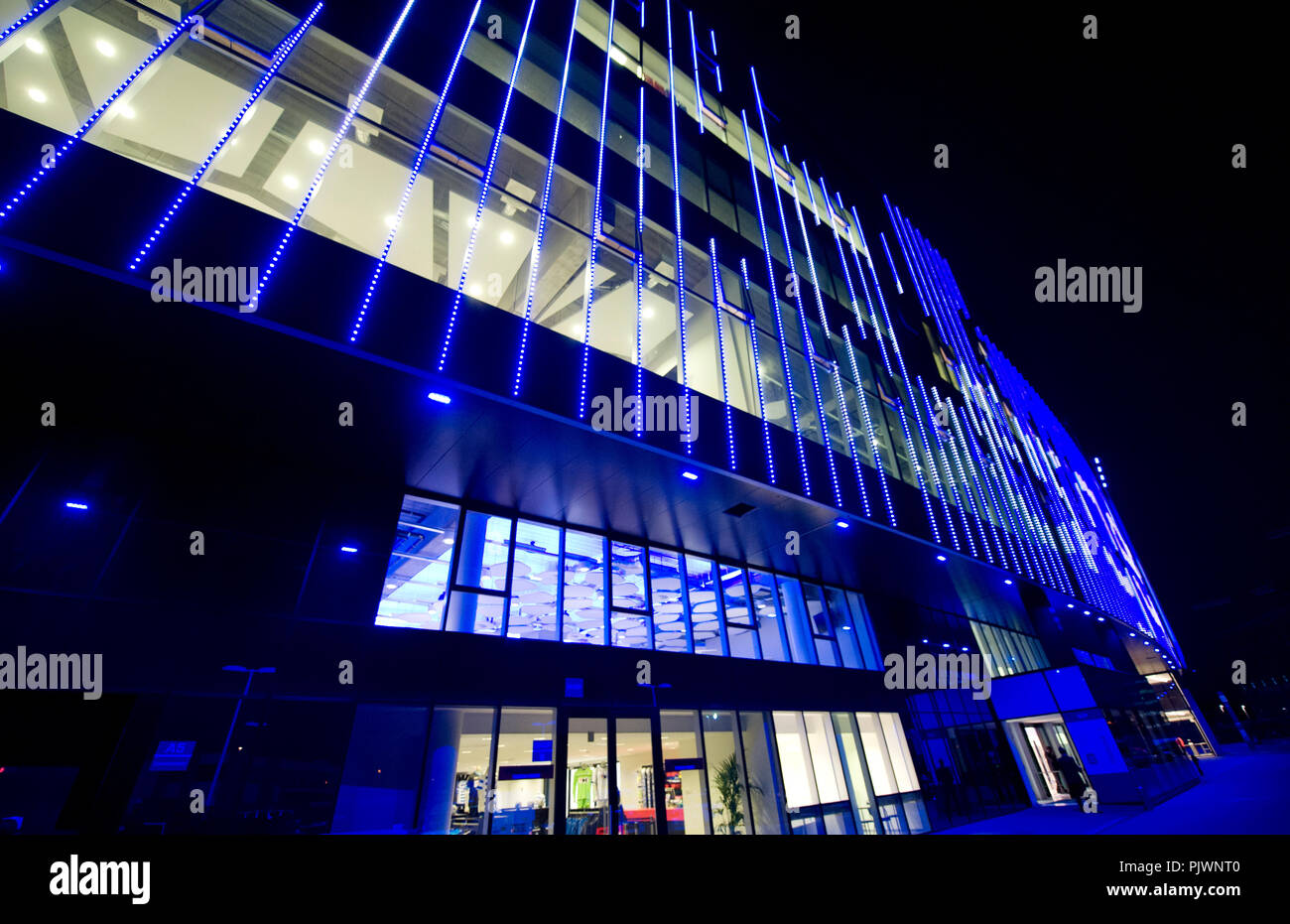 The Ghelamco Arena football stadium from football club KAA Gent in ...