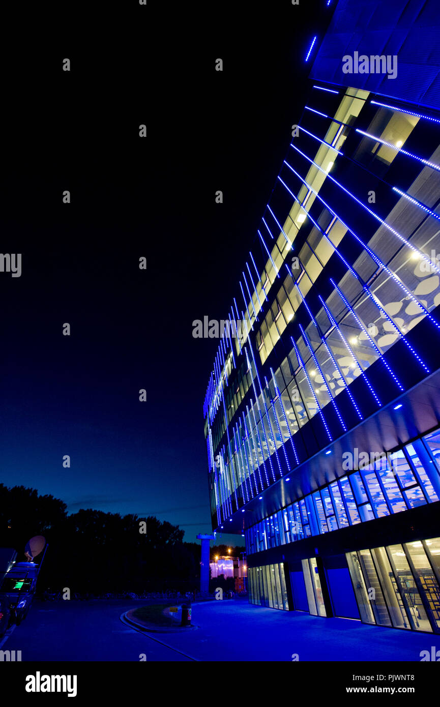 The Ghelamco Arena football stadium from football club KAA Gent in ...