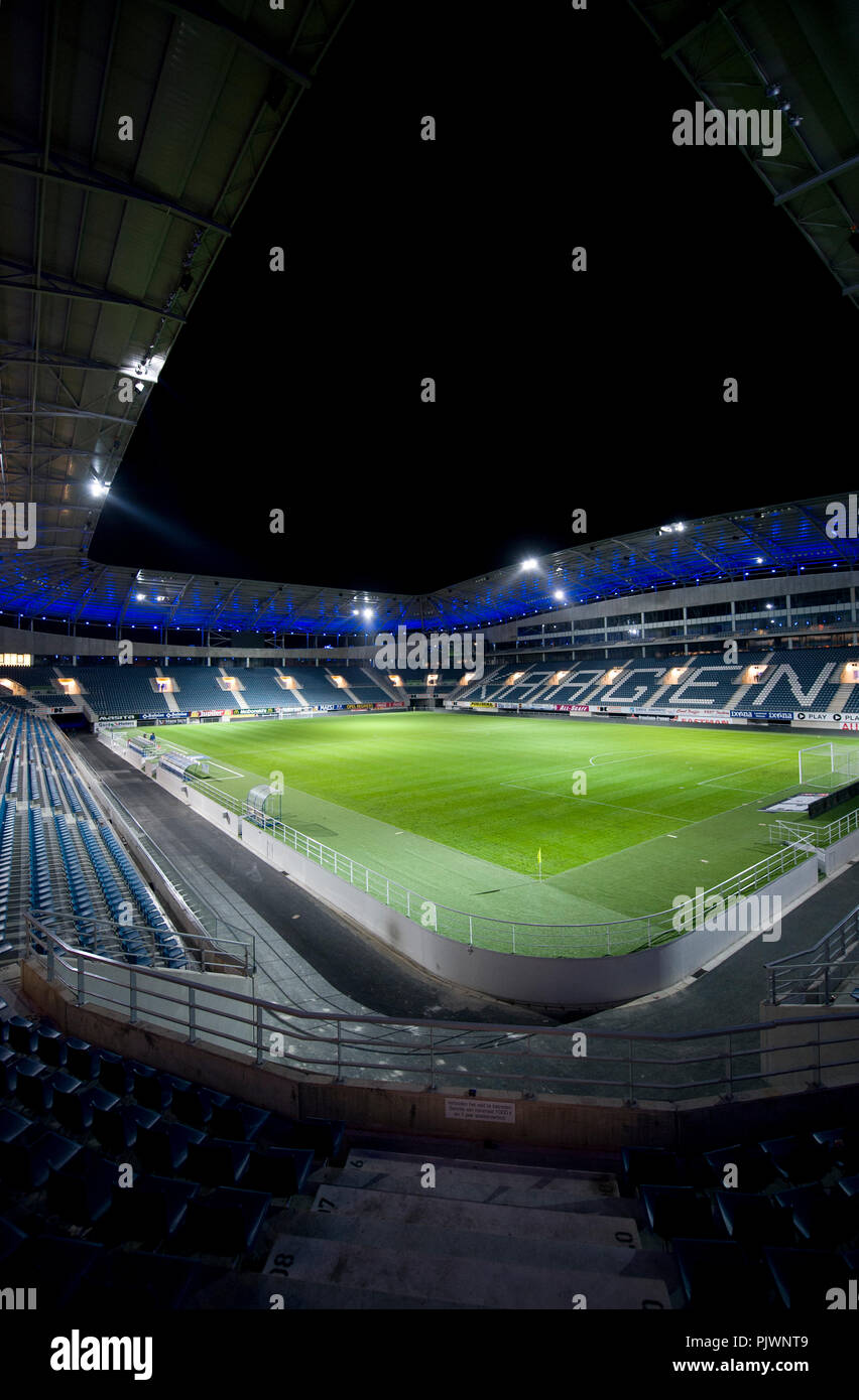 The Ghelamco Arena football stadium from football club KAA Gent in ...